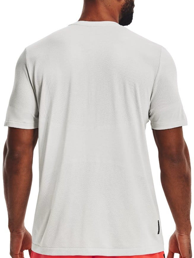Tee-shirt Under Armour UA Rush Seamless Legacy SS-WHT - Top4Running.fr