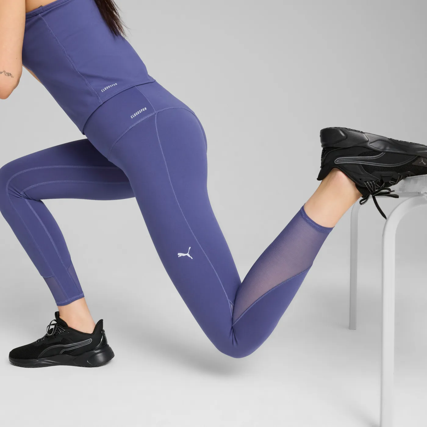 Leggings Puma Cloudspun Soft Mesh HW 7/8 Tight Women - Top4Running.fr