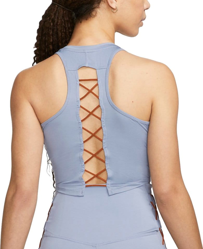 Singlet Nike W NK ONE DF CROP TANK NVLTY - Top4Running.de