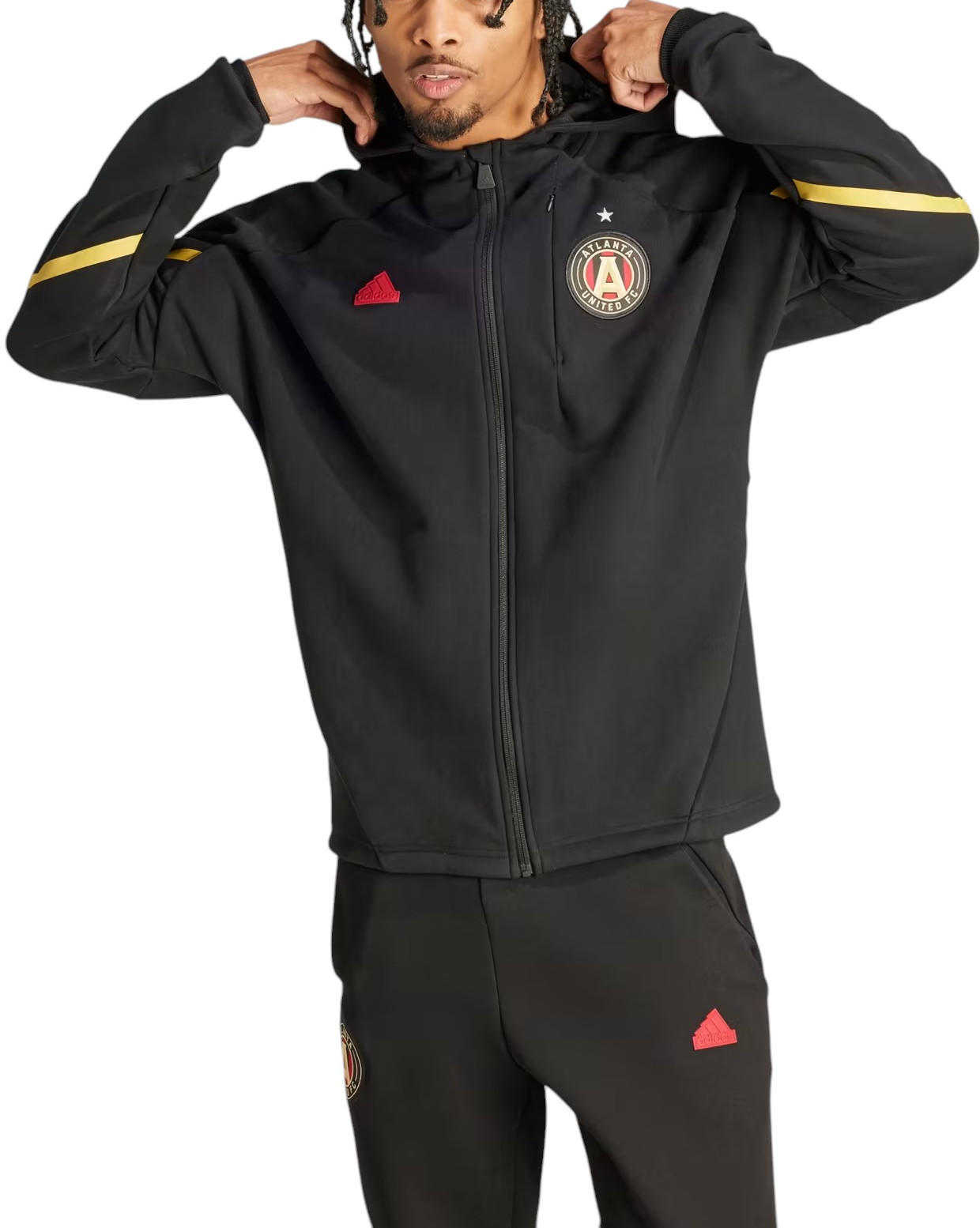 Pánská bunda s kapucí adidas Atlanta United FC Anthem - 11teamsports.cz