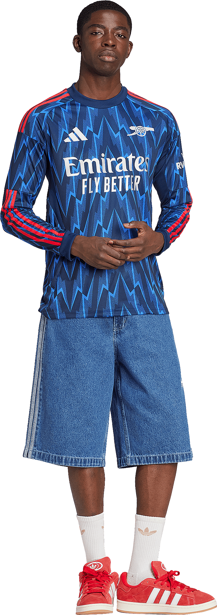 Long-sleeve adidas FC Arsenal London Long Sleeve Away Jersey 2025/26 ...