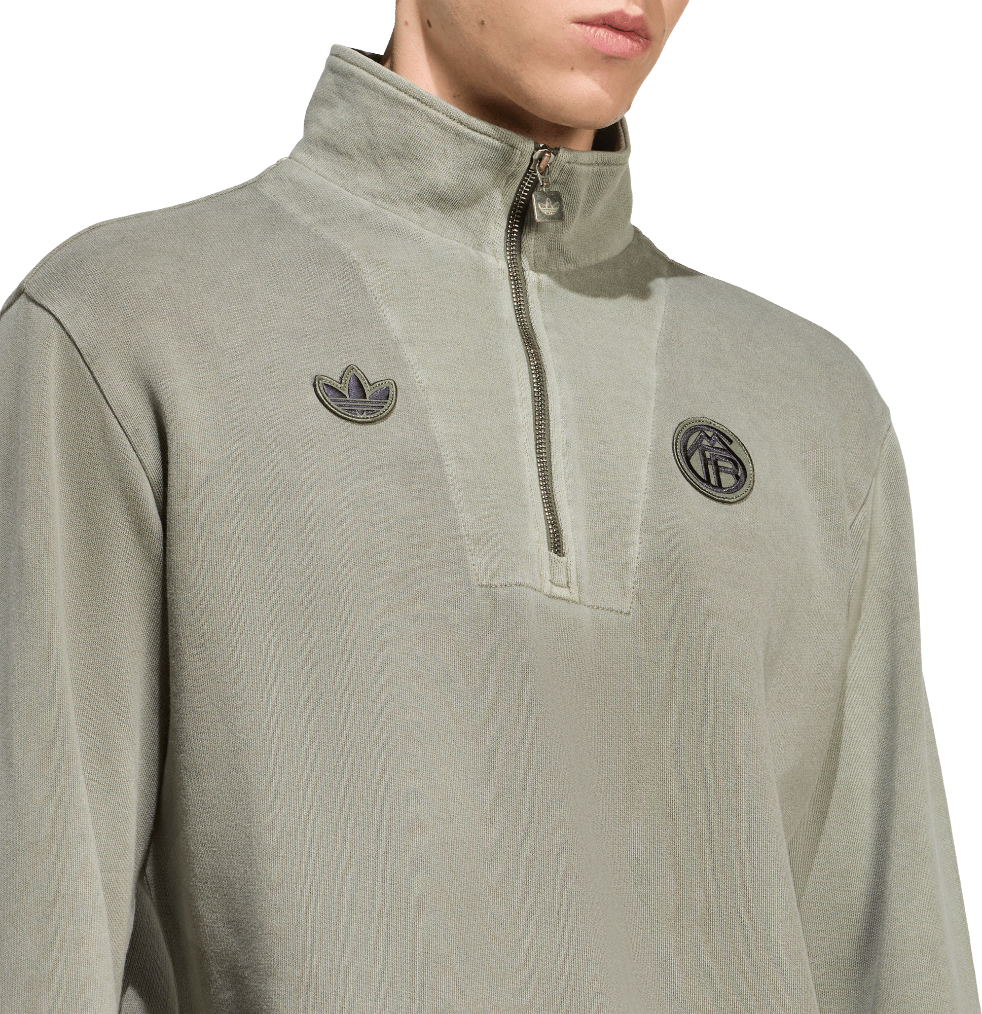 Long-sleeve T-shirt adidas Originals FC Bayern Munich Icon Halfzip ...
