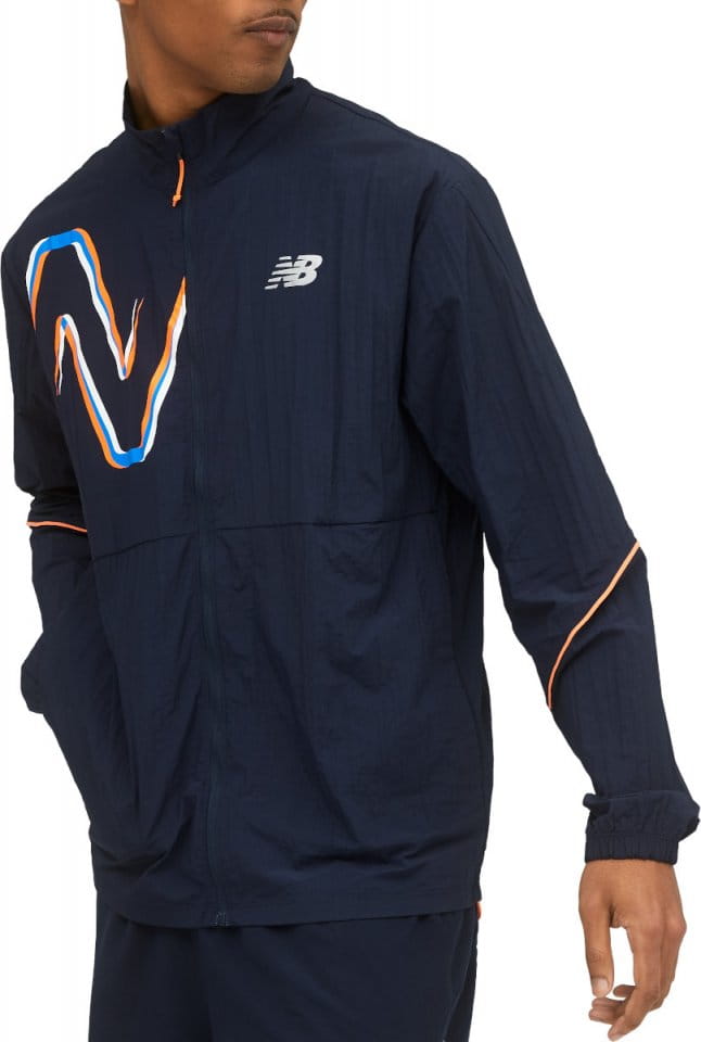 Jacke New Balance Graphic Impact Run Packable Jacket - Top4Running.de