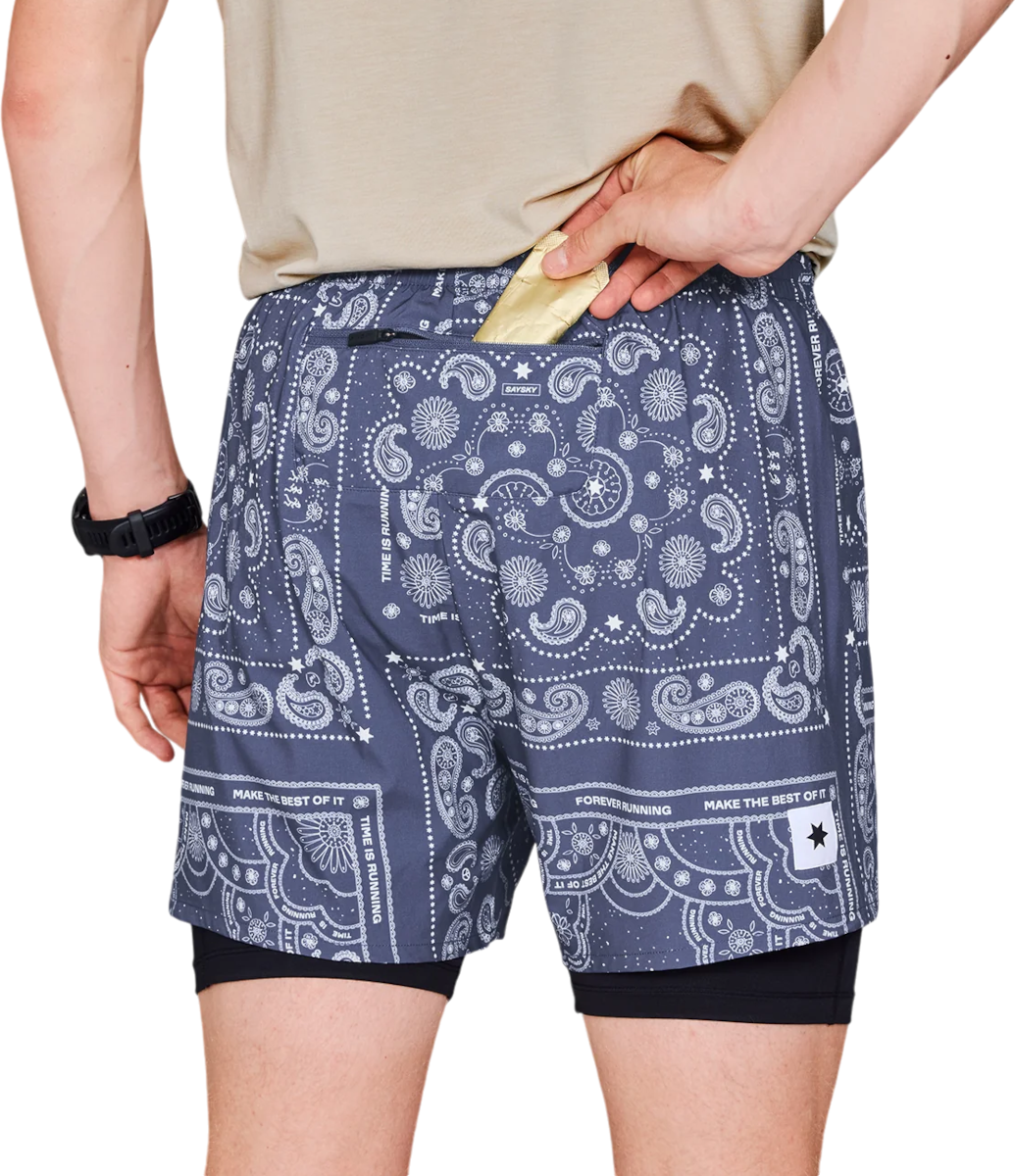 Unisex běžecké kraťasy 2 v 1 Saysky Paisley Pace - Top4Running.cz