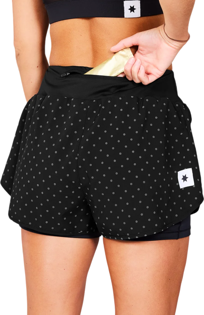 Saysky W Reflective Polka 2 In 1 Pace Shorts 3 - Top4Running.fr